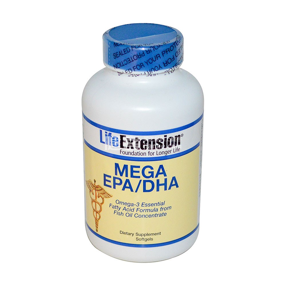 Life Extension Mega EPA/DHA Softgels(双效 210粒)(Mega EPA/DHA Softgels) _说明书_作用_效果_价格_方舟健客网上药店