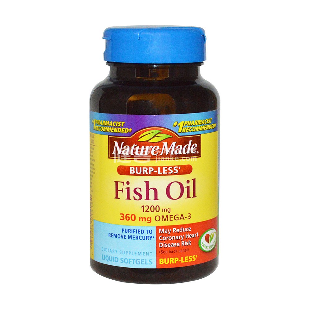 Nature Made Fish Oil Omega-3(Burp-Less 60粒)(Fish Oil Omega-3) _说明书_作用 ...