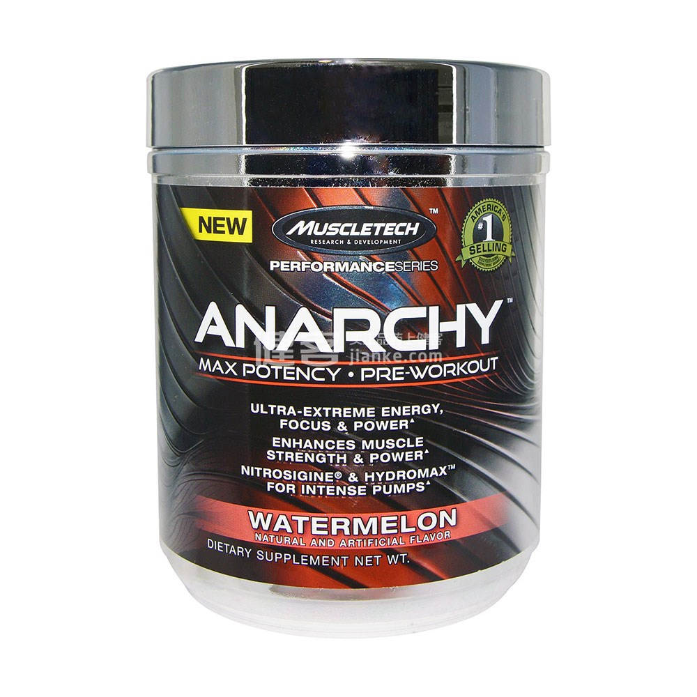 Muscletech Anarchy Max Potency(西瓜味 1203克)(Anarchy Max Potency) _说明书_作用 ...